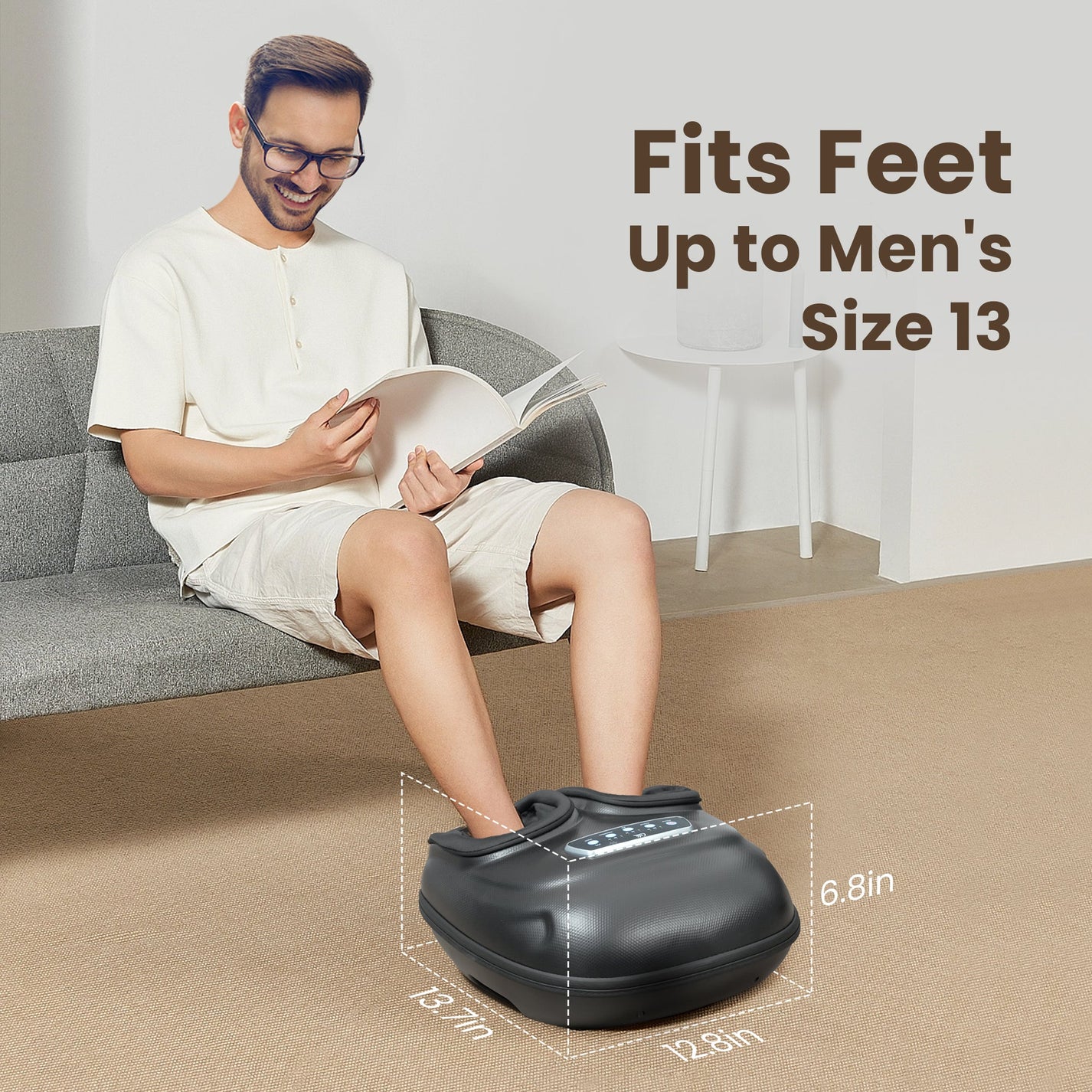 CILI Shiatsu Foot Massager with Heat, for Plantar Fasciitis Neuropathy ...