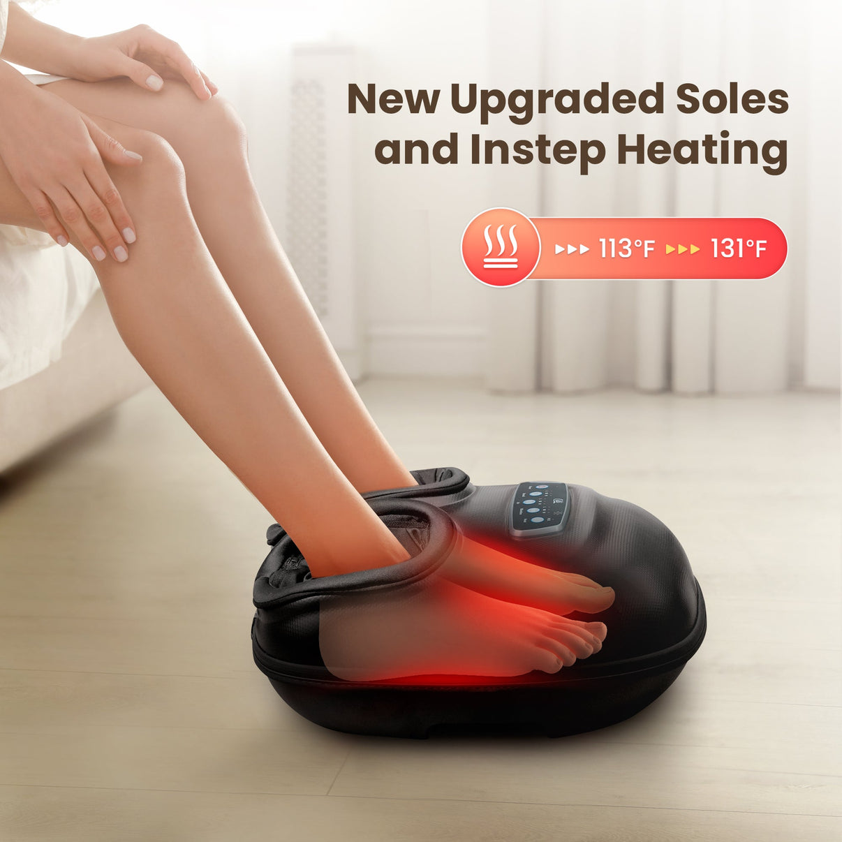 CILI Shiatsu Foot Massager with Heat, for Plantar Fasciitis Neuropathy ...